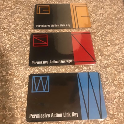 Metal Gear Solid : Permissive Action Link Key Card PAL Set - Etsy