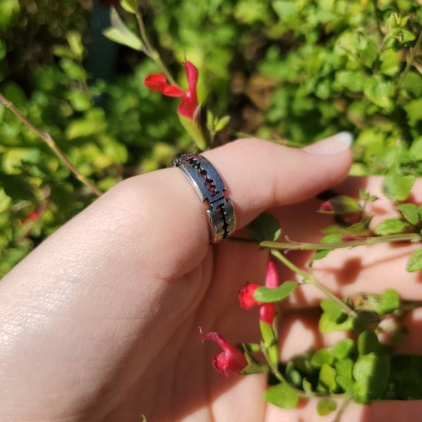 Razor Blade Ring,stainless Steel Razor Blade Ring , Razor Blade Jewelry ...