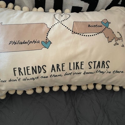 Velvet Pom Pom Personalized Words Pillow, Name Pillow, Customized ...