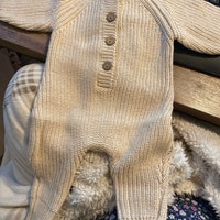 Baby Knit Sweater Romper Long Sleeve Warm Cotton Ribbed Kids Dressy Jumpsuit Romper With Zipper ...