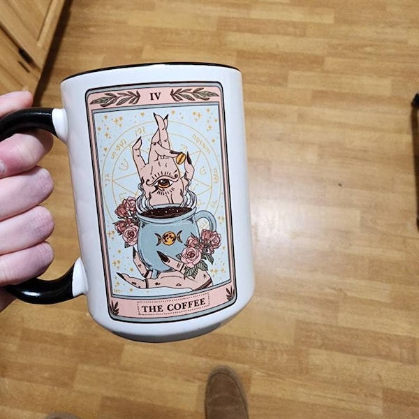 Tarot Card Mug, Occult Tarot Card Coffee Mug, the Coffee Tarot Mug ...