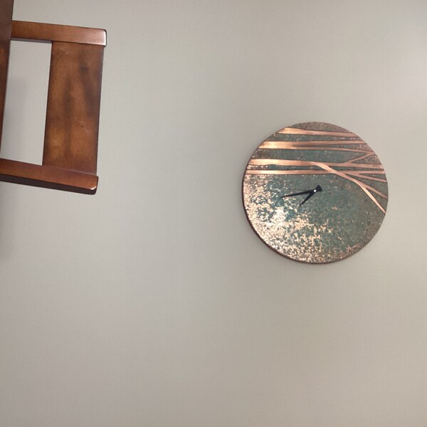 Wall Clock, Copper Wall Clock, Wall Clock Unique, Wall Clock Modern, Mall Clock Kitchen, Copper ...