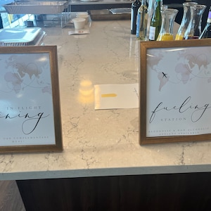 In-flight Meal Sign Printable, Airplane Baby Shower Food Table Sign ...