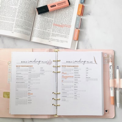 Bible Reading Tracker Printable, Chapter by Chapter Checklist, Daily ...