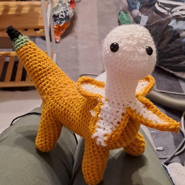 Bananasaurus Dinosaur NO SEW Crochet Pattern - Etsy