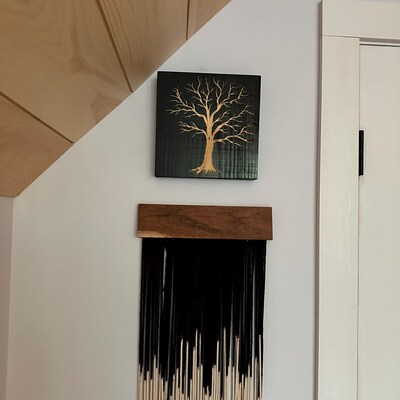 Circle Carved Wood Wall Tree Forest Hanging Decor - Etsy