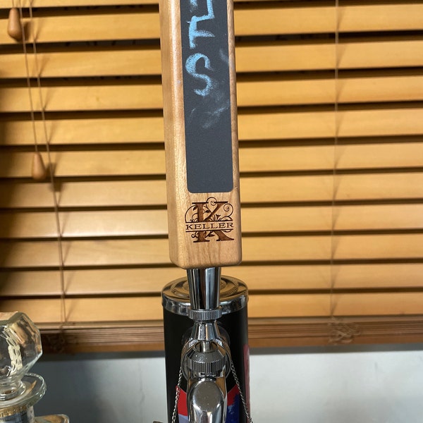 Custom Monogram Beer Tap Handle-laser Engraved With Chalkboard ...