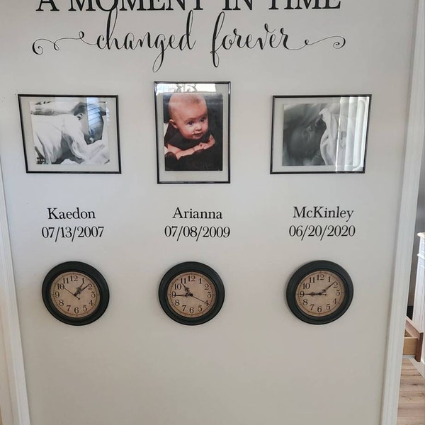 A Moment in Time Changed Forever Photo Picture Wall Vinyl Wall Decal ...