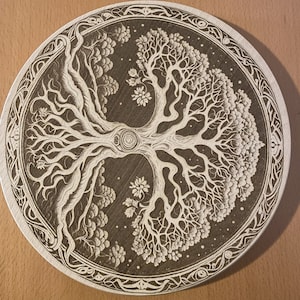Tree of Life, Slate Engraving, Laser File, Coaster Etching, American ...