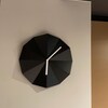 Delta Clock White Minimalist Wooden Wall Clock White MDF Modern Home ...