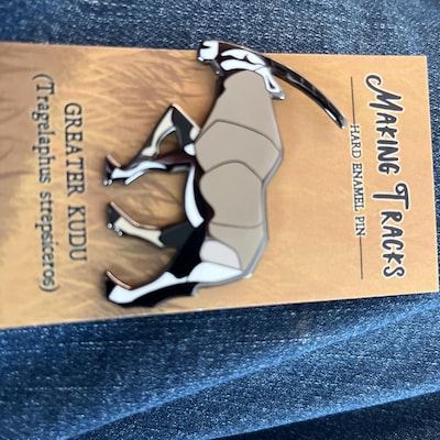 Spotted Hyena Hard Enamel Pin Hyena Pin Animal Pin Art Deco - Etsy