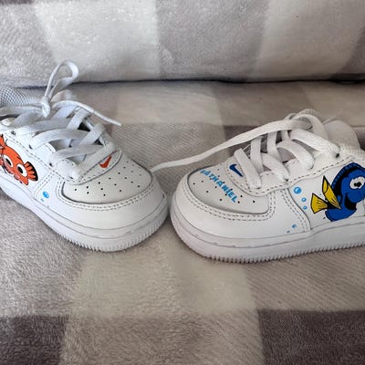 Custom Nike Air Force 1 Hand Painted Sneakers AF1 Football Sports ...