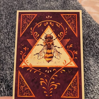 Honey Bee Tarot Card, Queen of Prosperity, Endangered Species Tarot ...
