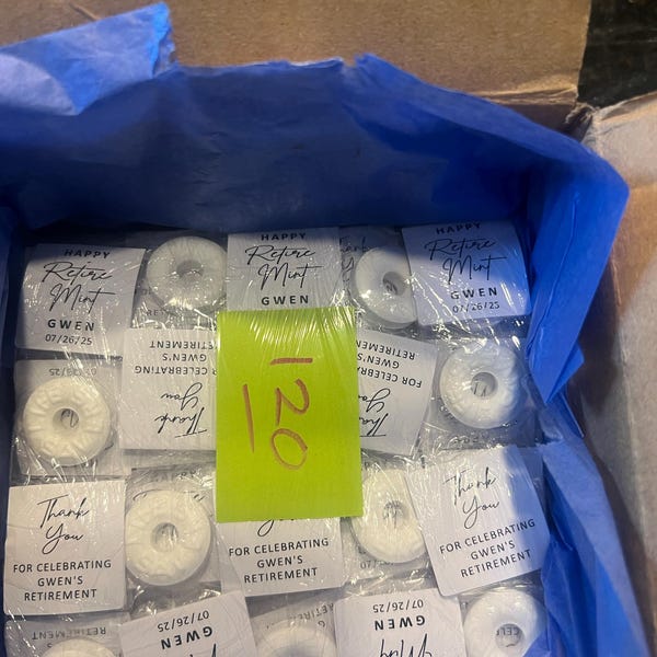SET OF 60 - Retirement Gifts Retire Mint Life Savers Mints for Women ...