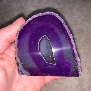 Purple Agate Geode, Brazilian Agate Geode, Purple, Agate, Gift, Crystal ...