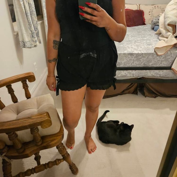 Victorian Bloomers | Black or White Ruffled Bloomers Shorts Victorian ...