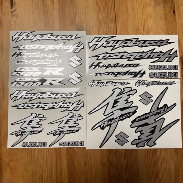 Reflective Motorcycle Stickers Set Graphics Fairing Panniers Helmet ...