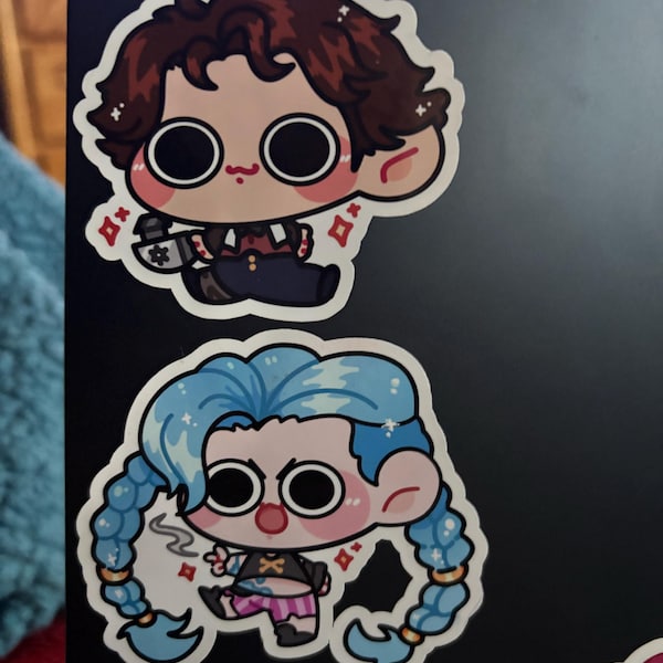 Arcane Inspired Stickers Ft. Jinx, Vi, Caitlyn, Ekko, Viktor, Jayce ...