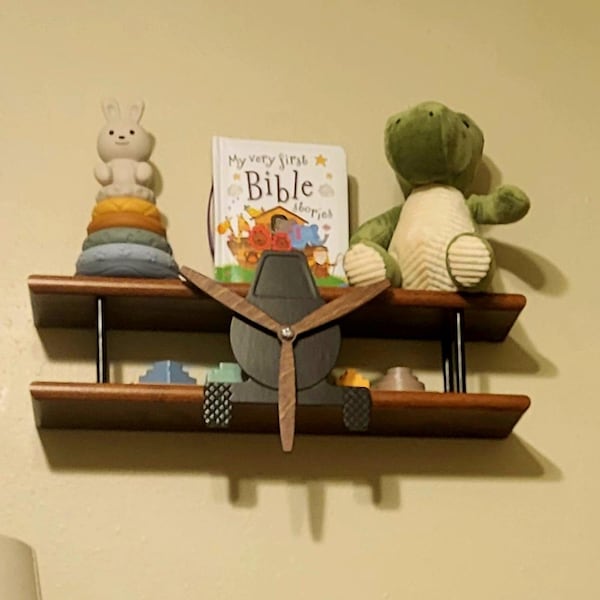 Classic Airplane Shelf Biplane Shelf Airplane Wood Biplane Airplane ...