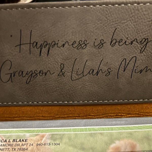 Custom Monogram Checkbook Cover, Personalized Checkbook Holder, Custom ...