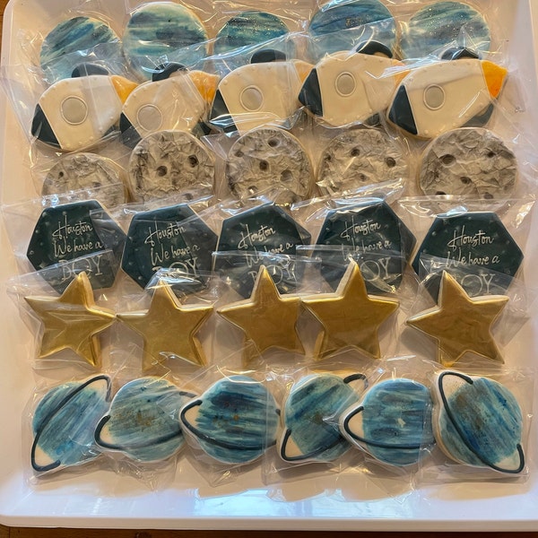 Space Themed Cookies (36 Cookies) - Etsy