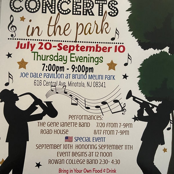 Concert in the Park Flyer: Editable Music Event Poster (printable) - Etsy