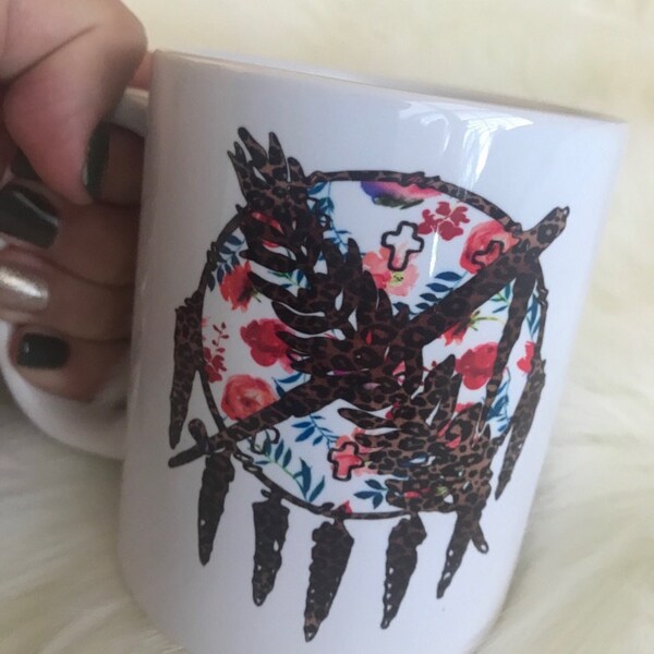 Oklahoma, Osage Shield, Leopard & Floral, Digital Image Png Instant ...