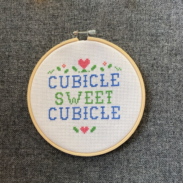 Cubicle Sweet Cubicle Cross Stitch Pattern - Etsy