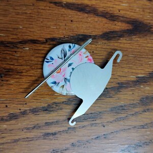 Moon Pin Outer Space Button 1 Inch Magnetic Necklace Charm Star ...