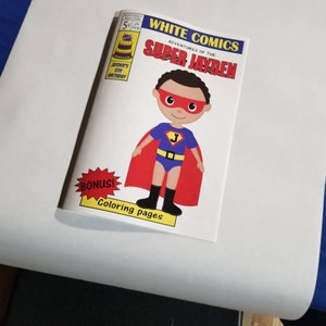 Superhero Coloring Activity Book PDF or JPEG TEMPLATE Printable ...