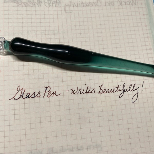 Glass Dip Pen Handmade Japanese Glass Pens Solid Color Glass Art Pen ...