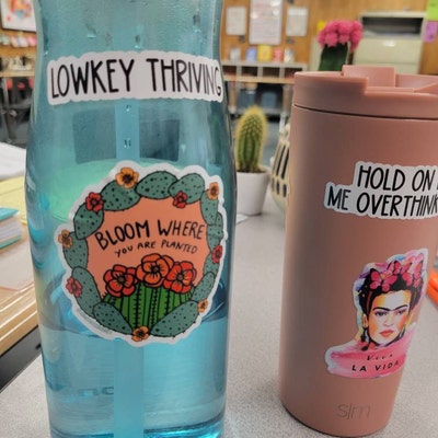 Lowkey Thriving Stickers, Happy Sticker Grind Entrepreneur Laptop ...