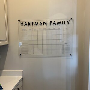 Personalized Year Wall Calendar Vertical Yearly Calendar With | Etsy