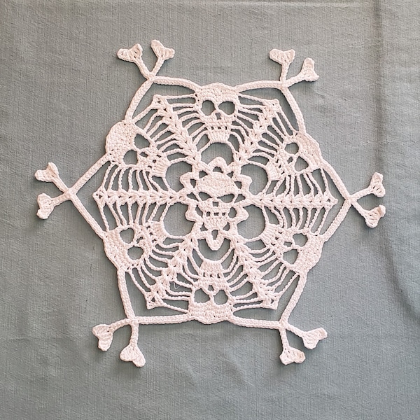 Granny Goth Skully Square - Etsy