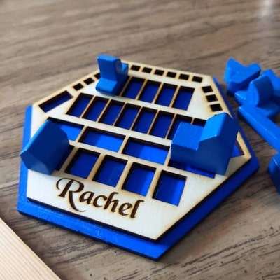 Settlers of Catan Game Piece Holder SVG Board Game Laser Cutting File ...