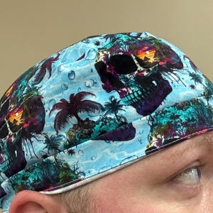Face-lift Markings Scrub Cap, Plastic Surgeon Hat, Cosmetic Surgery ...