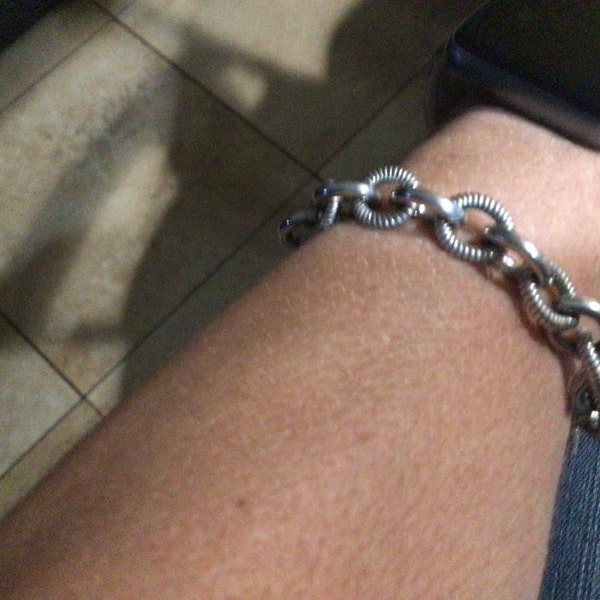 156 Grams Taxco Very Heavy Pinched Loop Link 925 Sterling Silver Chain ...