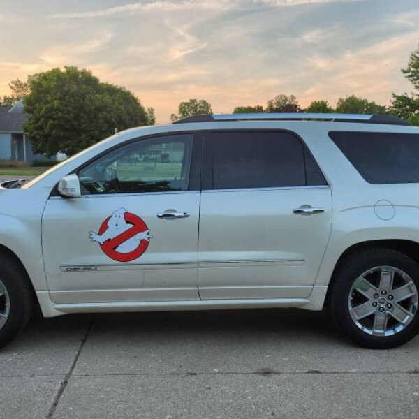 GHOSTBUSTERS Movie Prop STICKER Logo Large Car Door DECALS Classic Ecto ...