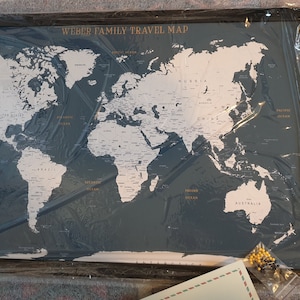 Australia Push Pin Map Australia Pin Map Personalised Push | Etsy