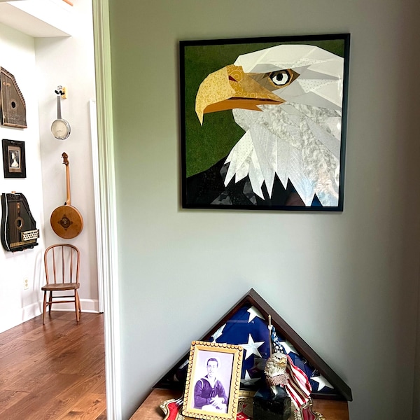 Bald Eagle Fpp--animals of Strength--north America--paper Piecing Quilt ...