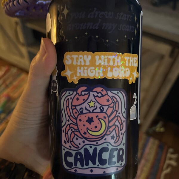 Cancer Vinyl Sticker, Cute Sticker, Waterproof, Laptop Sticker ...
