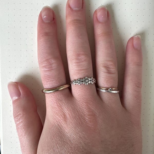 BEADED ROMAN RING 2, Thin Bronze Ring, Mens or Womens Bronze Ring ...