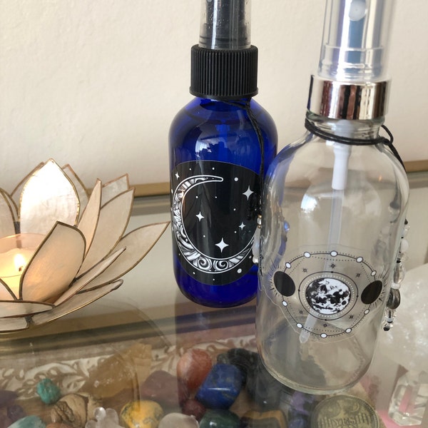 Moon Phases Celestial Sticker - Clear Lunar Cycle Sticker - Transparent ...