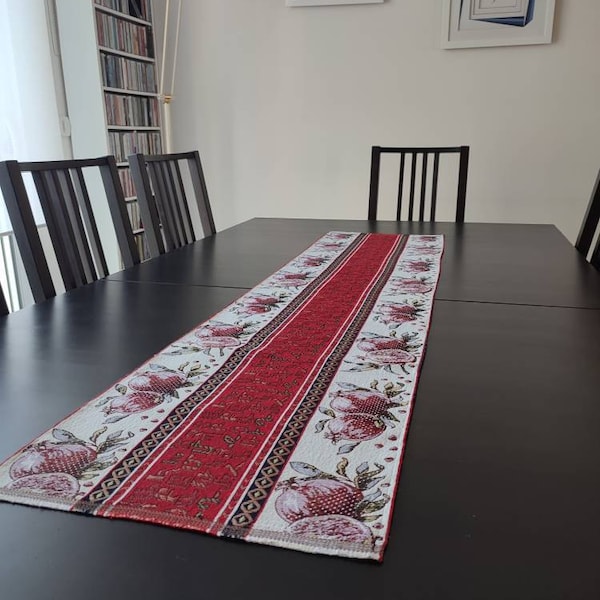 Armenian Table Runner 56X14 Inch Equal 142X36 Centimetres Carpet Bright ...