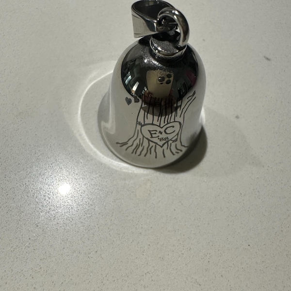 Custom Engraved Stainless Steel Guardian Bell - Personalized Motorcycle ...