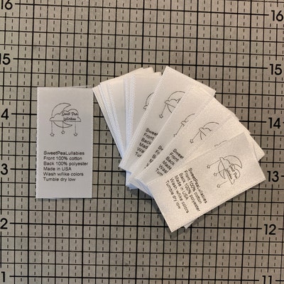 75 STICK ON Custom Labels for Handmade Items Perforated Style - Etsy