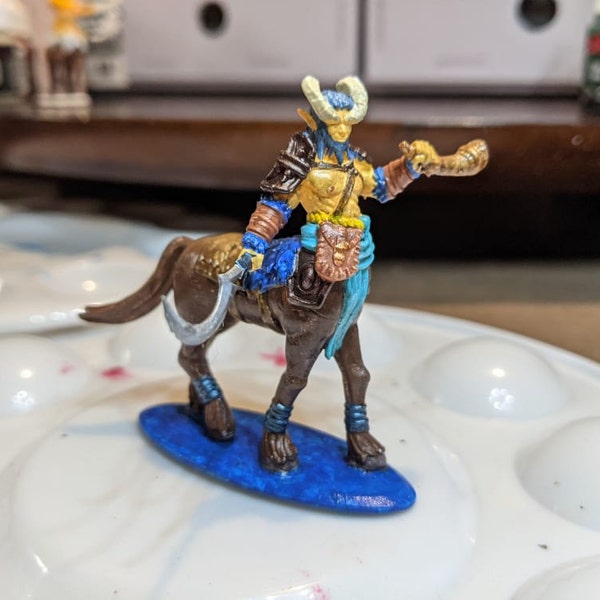 Centaur With Curved Shortword and Horn Preprimed 3D Printed 32mm Scale ...
