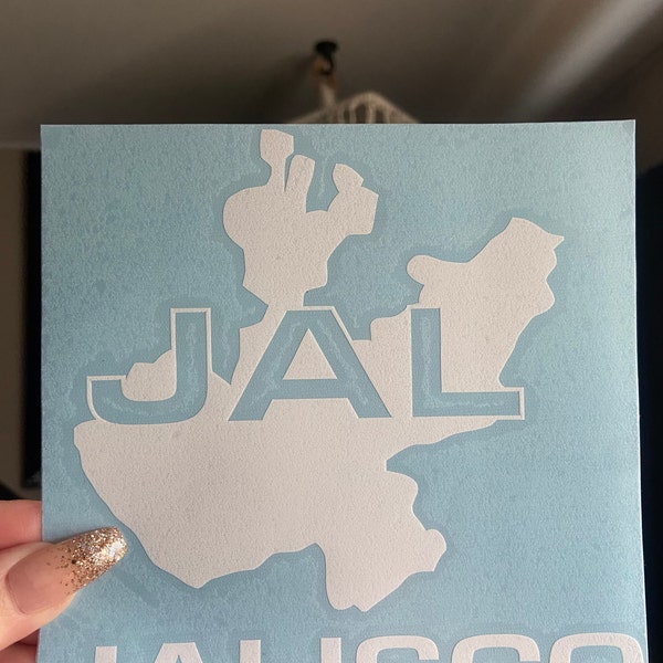 2 Pieces Jalisco Mexico Outline Map Stickers Decals 20 Colors to Choose ...
