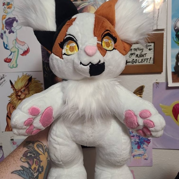 Plush Sewing Pattern PDF Furry Anthro Standing Plushie - DIY Ebook ...
