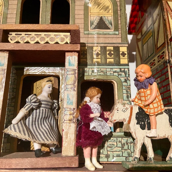 1:12 Scale Pink Dollhouse Hutch, Custom Doll Hutch, Country Dollhouse ...